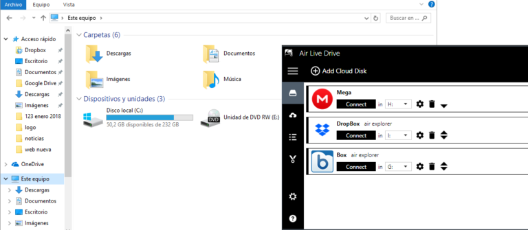 Air Live Drive cloud mapper