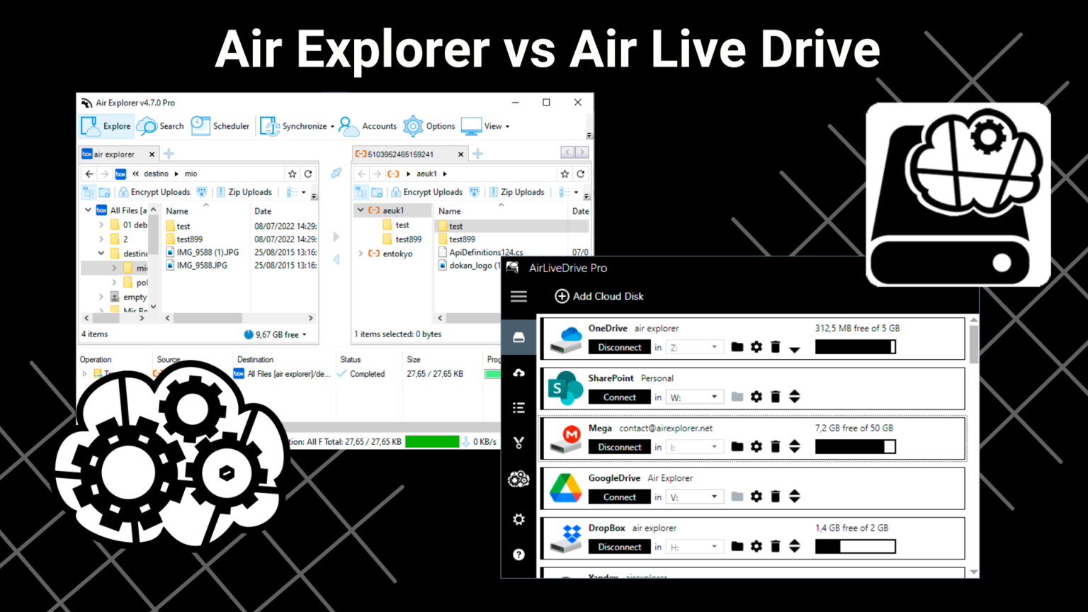 Air Explorer vs. Air Live Drive - Air Cloud Tools